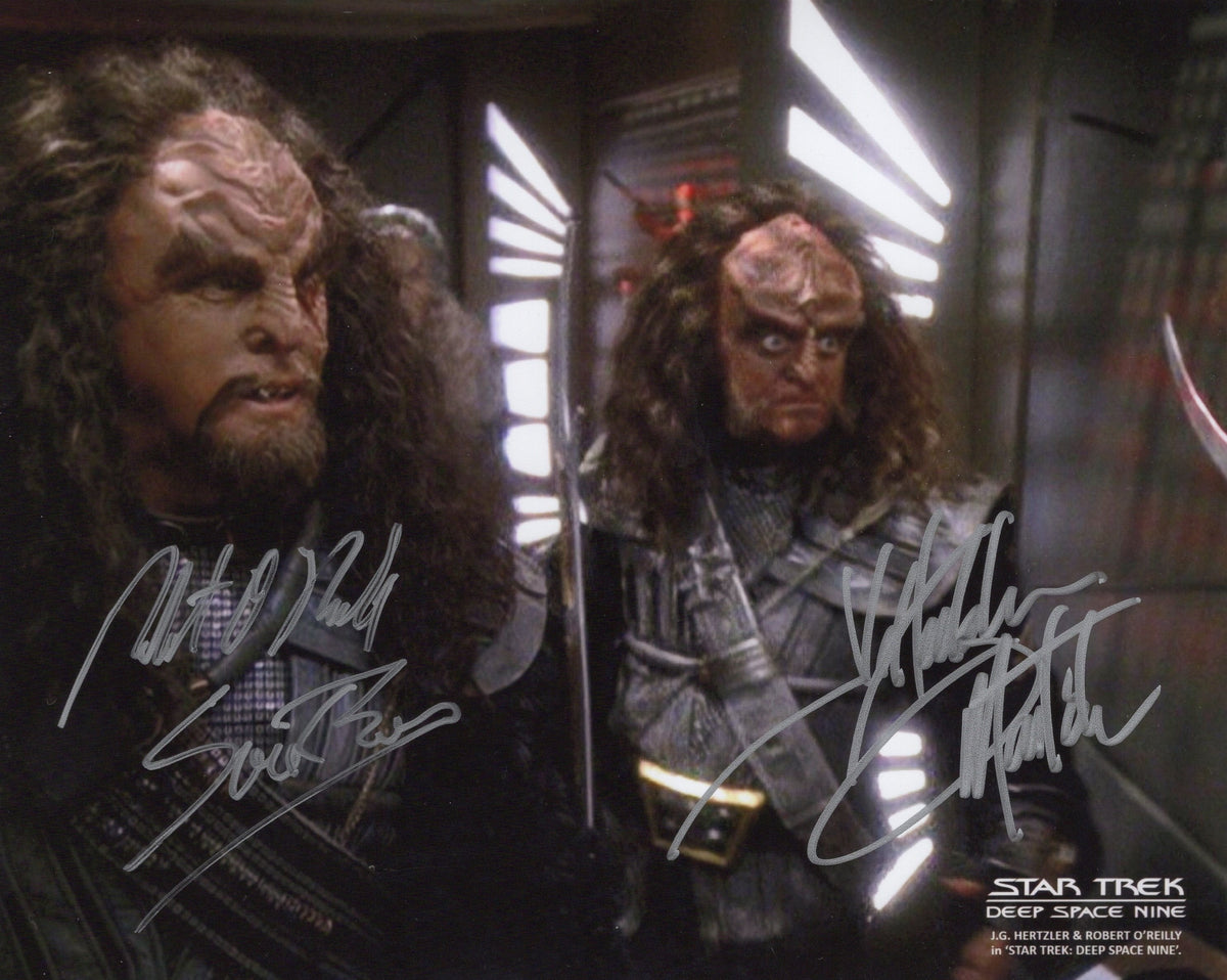 J.G. Hertzler & Robert O'Reilly signed 8x10 - Star Trek #2 – The ...