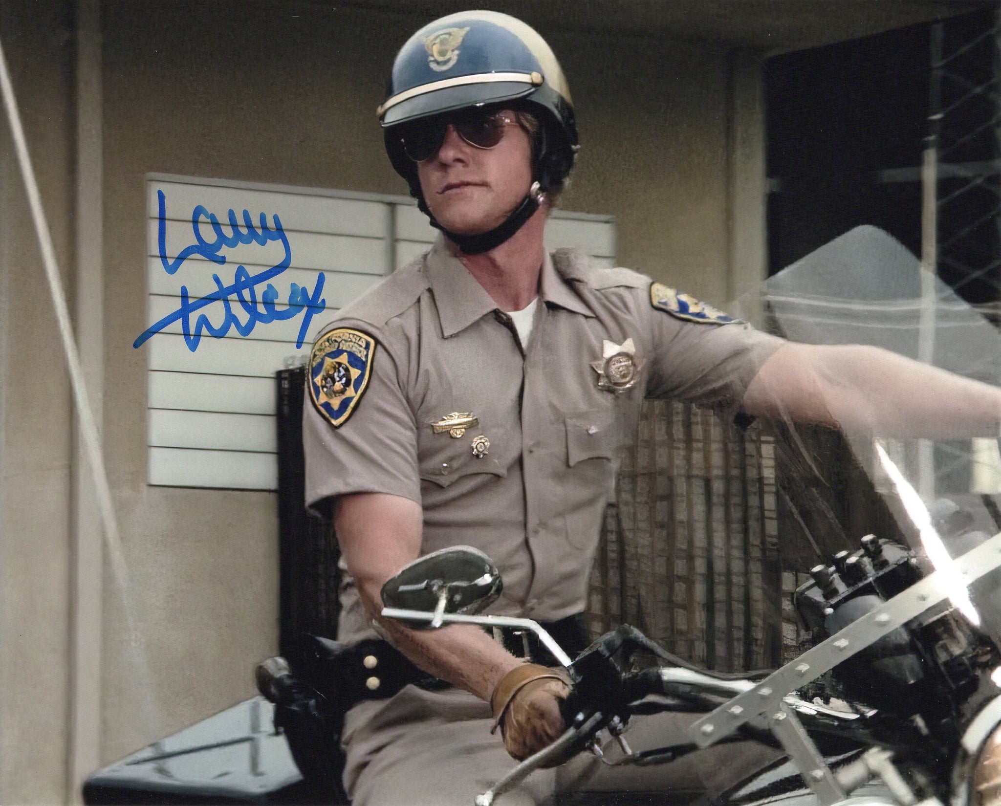 Larry Wilcox Signed 8x10 - CHiPS Autograph #1 – The Autograph Concierge